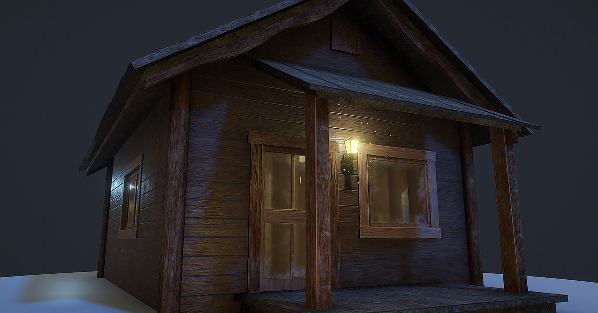 Cozy Mountain Cabin PBR | 3D Environments | Unity Asset Store