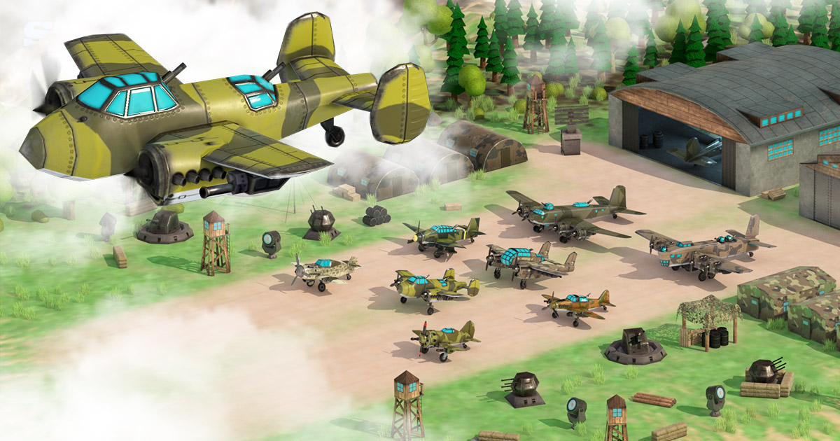 Set of Cartoon Aircraft | 3D Air | Unity Asset Store