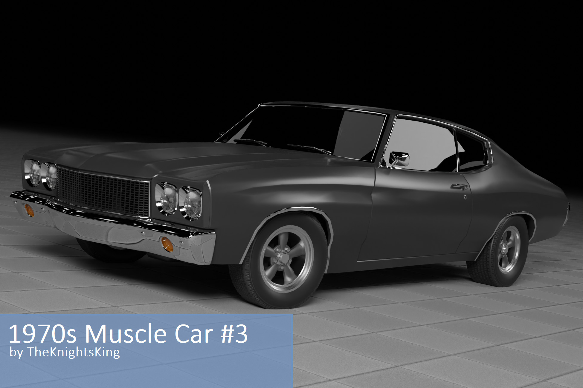 1970s Muscle Car #3 | 3D Land | Unity Asset Store