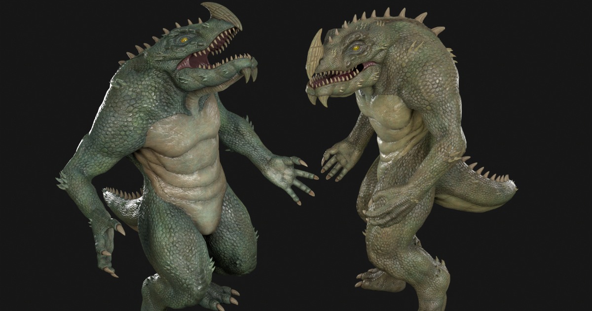 Huge lizard monster | 3D Creatures | Unity Asset Store