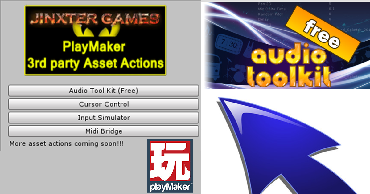 Third Party Asset Actions For Playmaker Utilities Tools Unity Asset Store