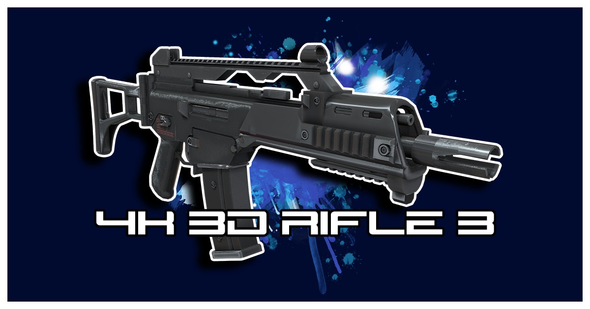FPS Gun 4K - Assault Rifle 3 | 3D Guns | Unity Asset Store