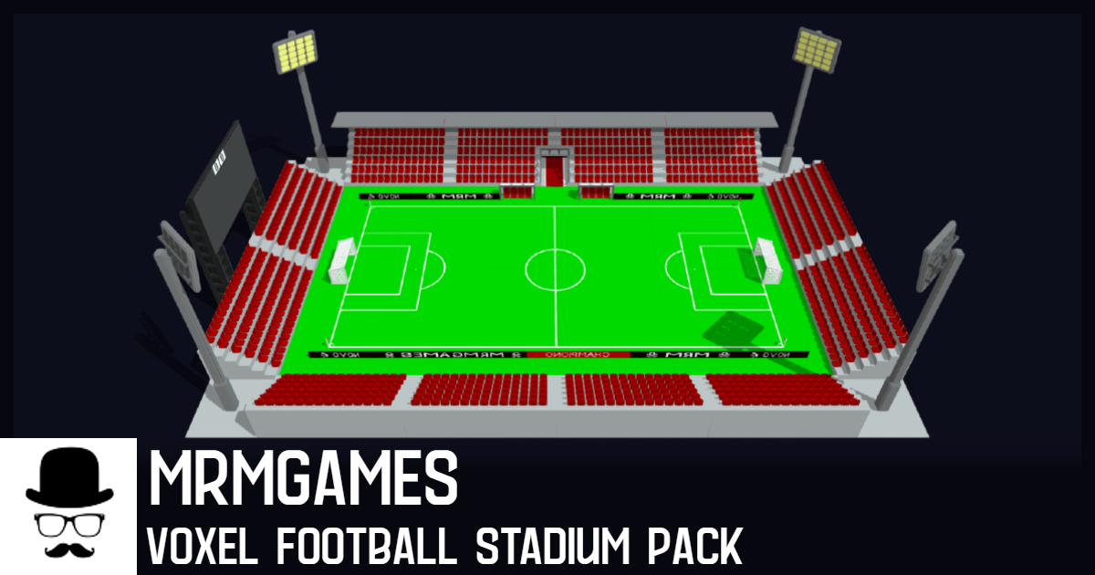 Football Stadium Pack - Voxel Low Poly | 3D Environments | Unity Asset ...
