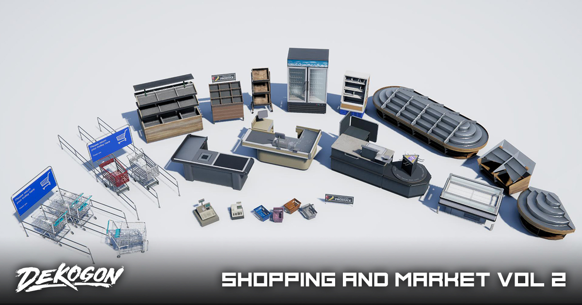 Shopping and Market VOL 2 - Grocery Store | 3D Props | Unity Asset Store