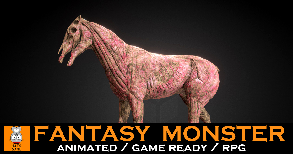 01_Undead Horse | 3D Creatures | Unity Asset Store