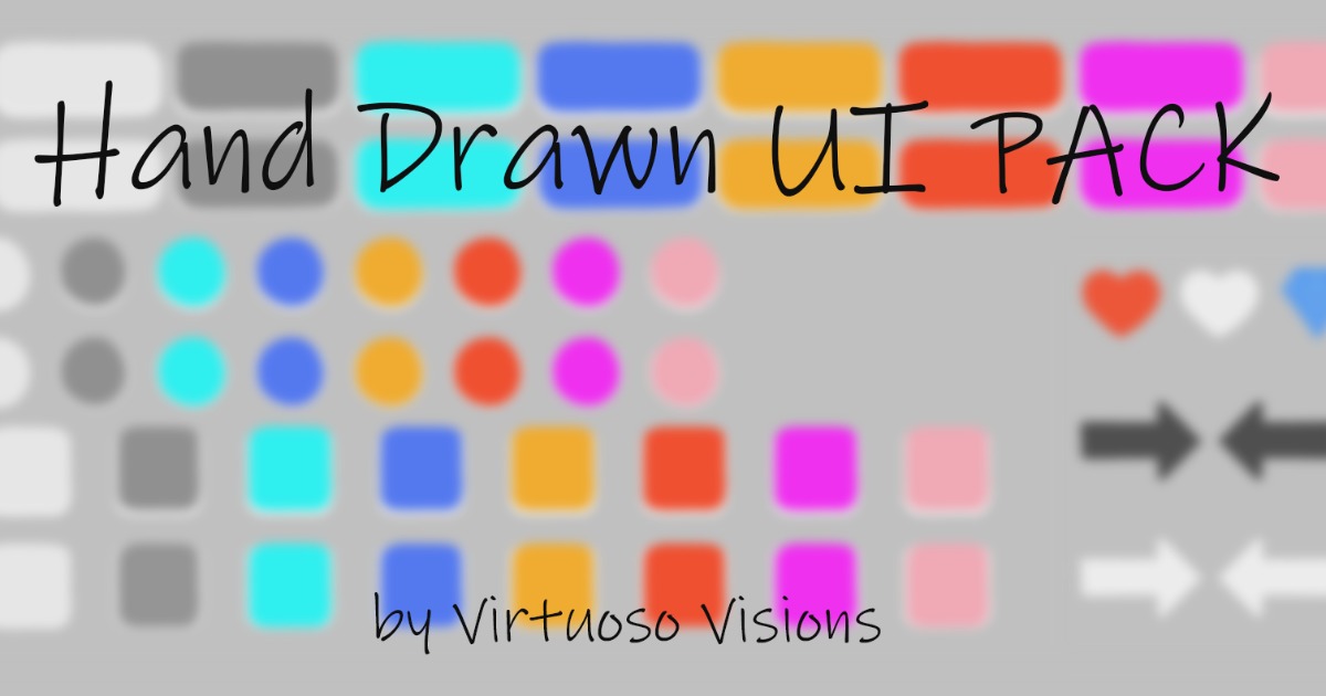 Hand Drawn Ui Pack 2d Gui Unity Asset Store