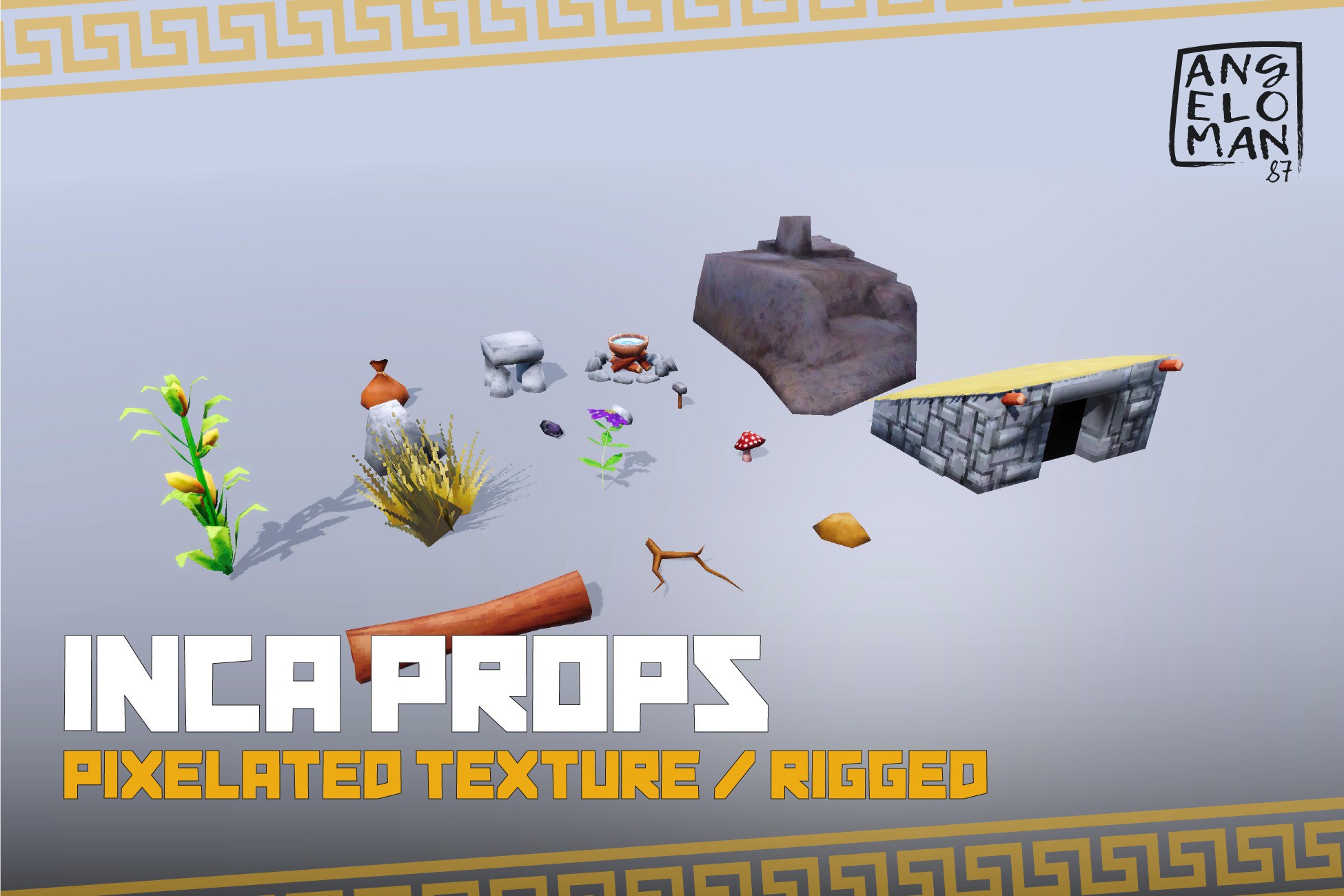Inca Props (Pixelated Texture) by AngeloMaN87