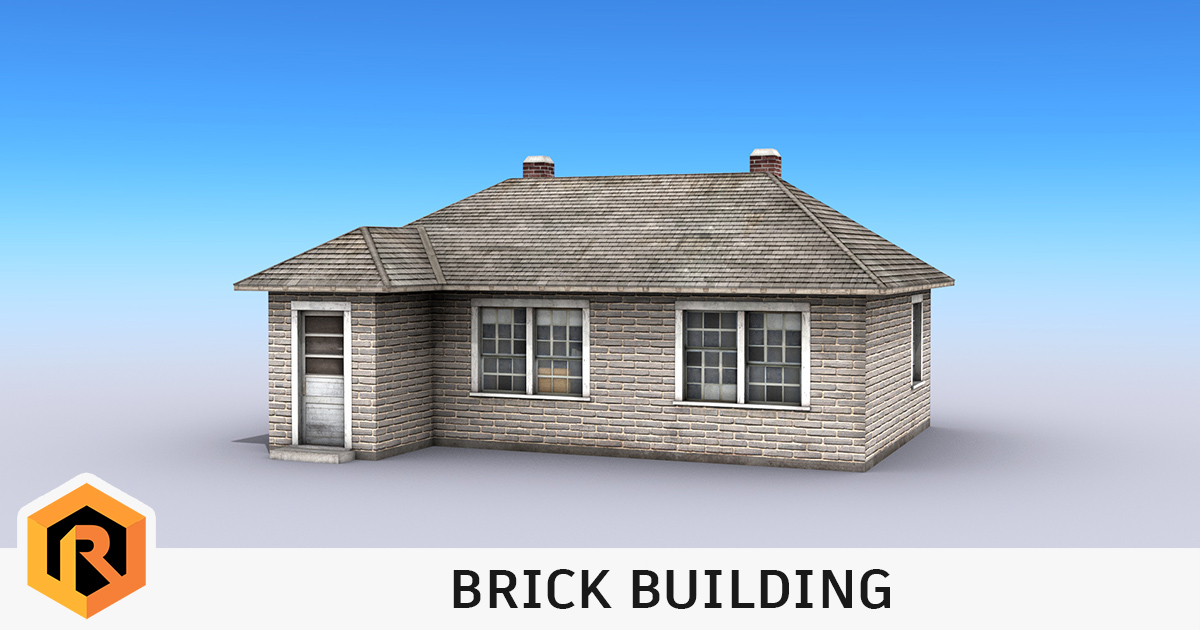 Brick House Building | 3D Props | Unity Asset Store