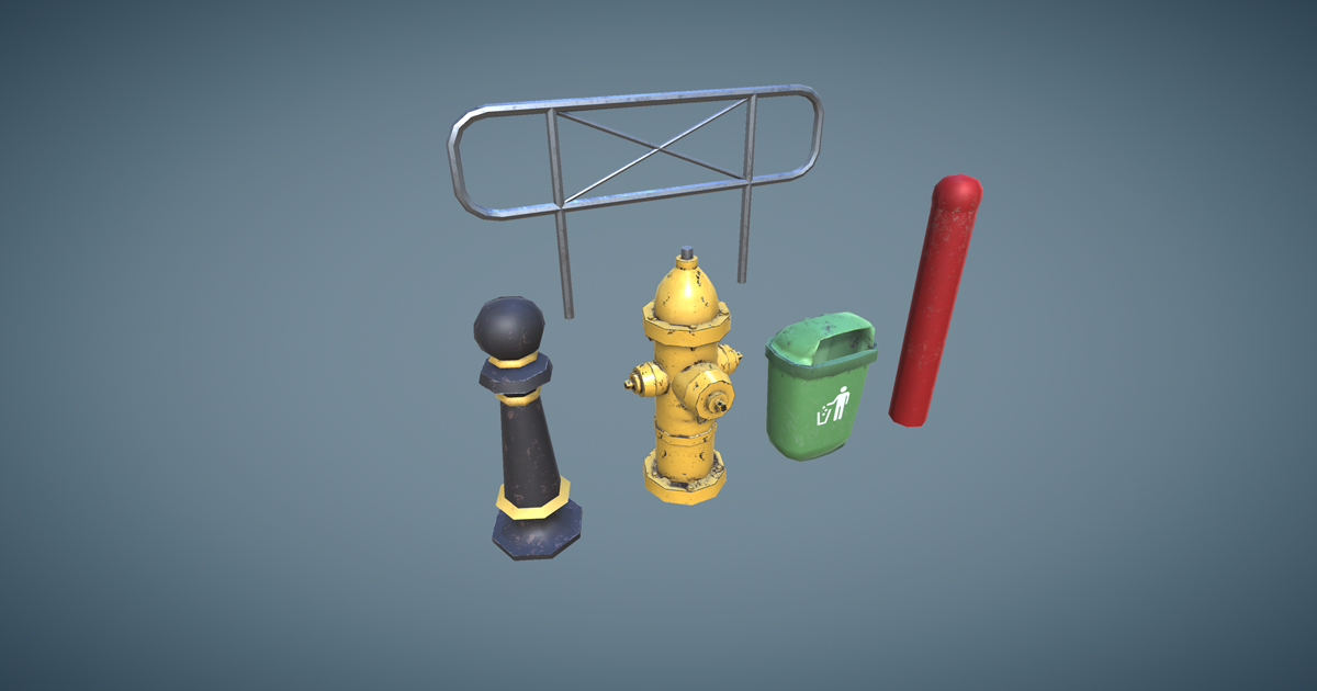 Free Street Props | 3D Exterior | Unity Asset Store