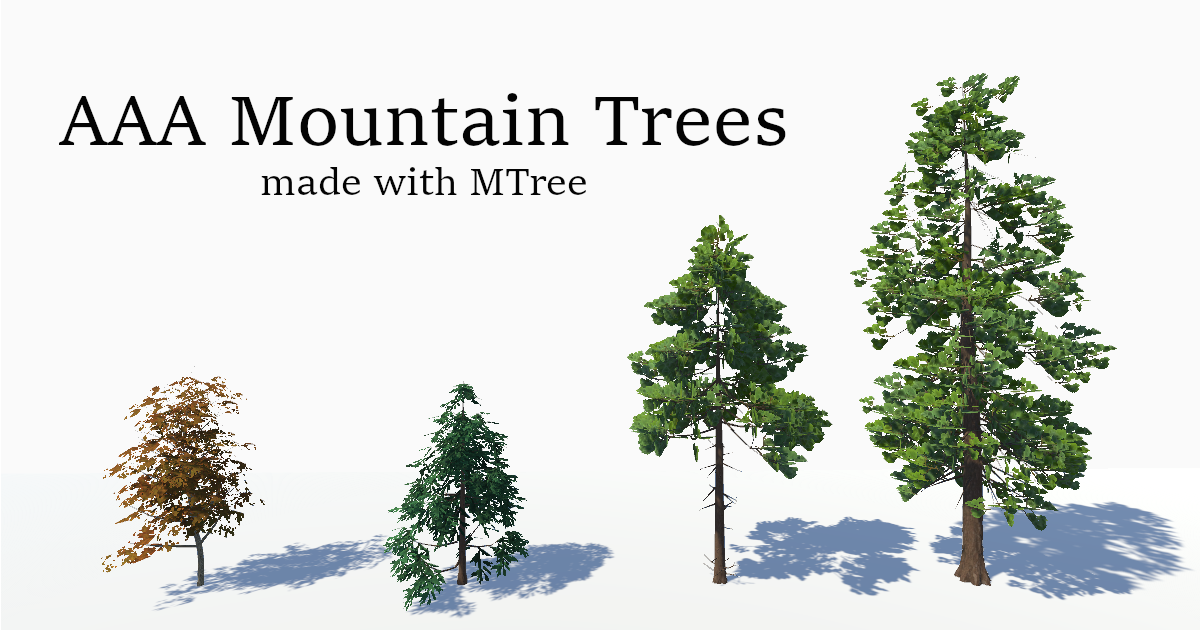 AAA Mountain Trees | 3D Trees | Unity Asset Store