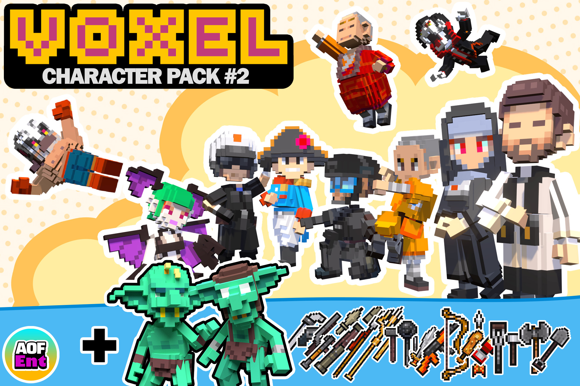 Voxel Character Pack #2 | Characters | Unity Asset Store