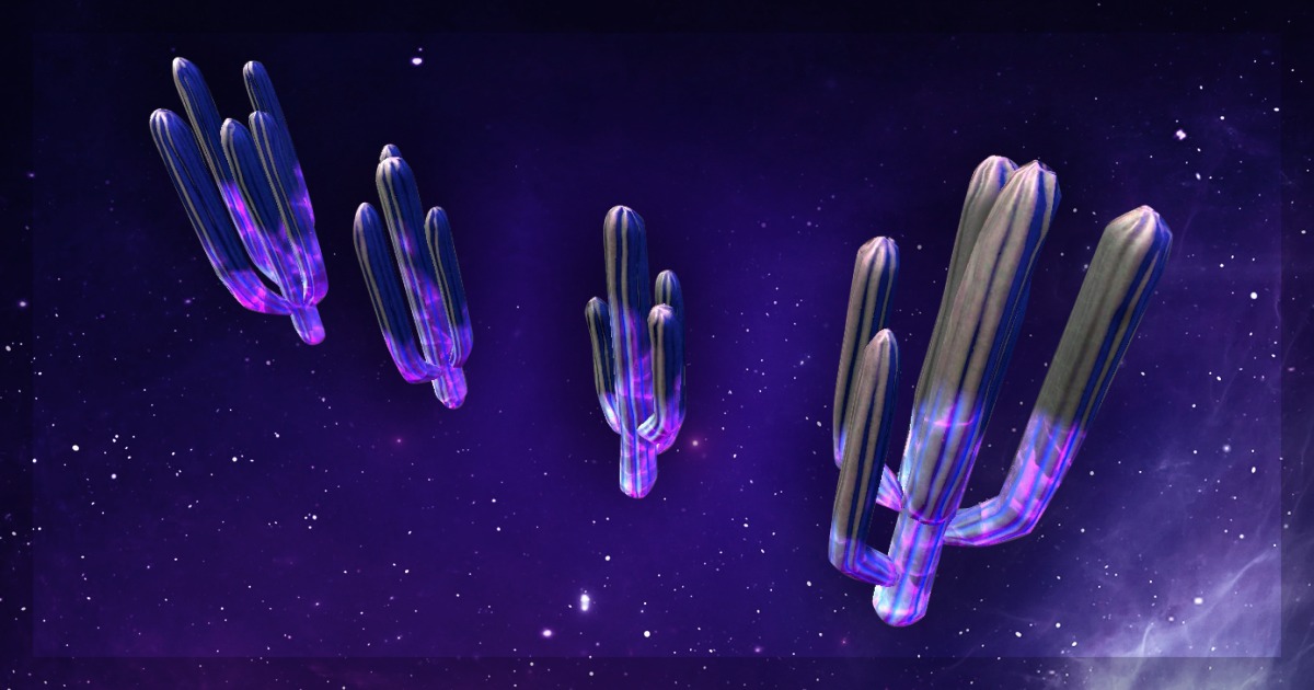 3D sci-fi alien cactus #03 | 3D Vegetation | Unity Asset Store