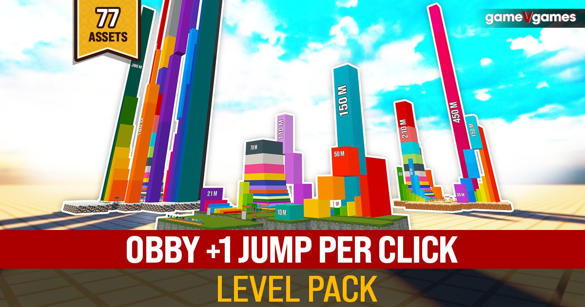 OBBY +1 Jump per Click Level Pack | 3D Environments | Unity Asset Store