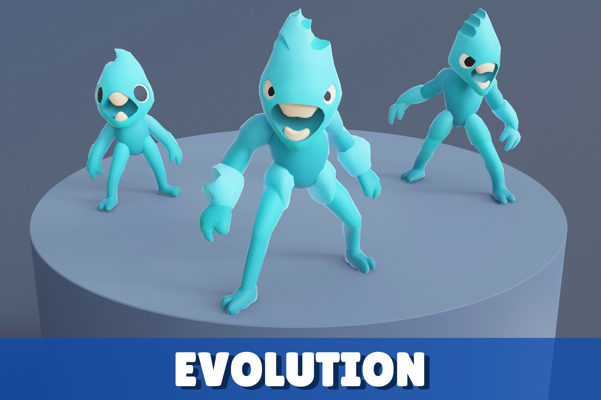 Cartoon Characters - Stuby Warriors | 3D Creatures | Unity Asset Store
