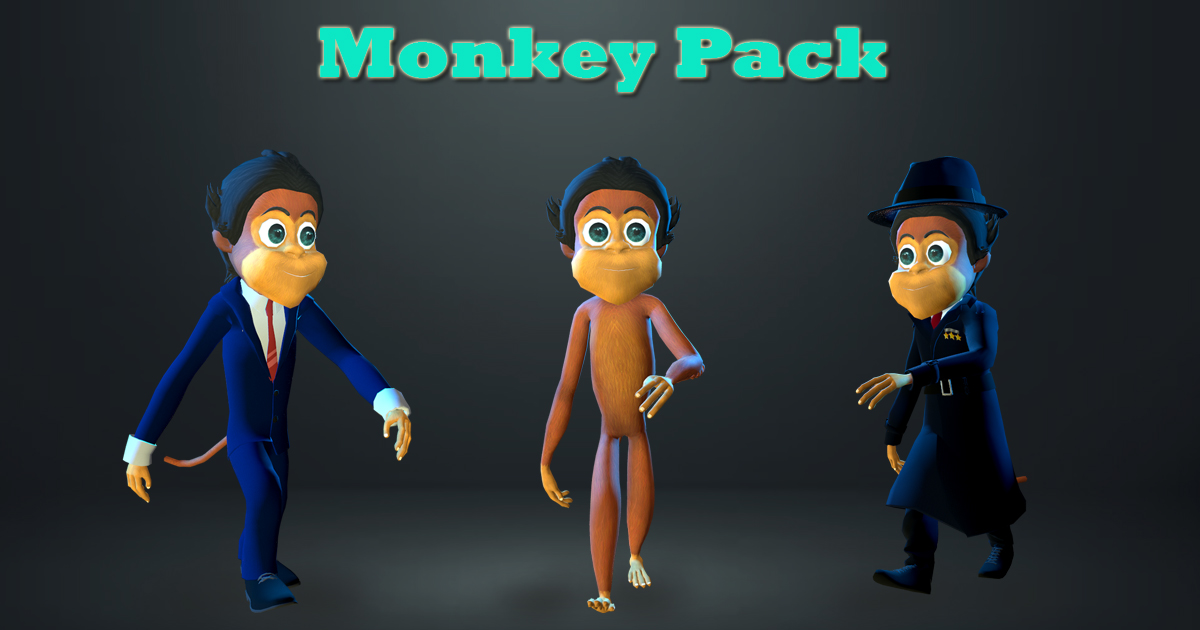 Humanoid Monkey Pack | 3D Humanoids | Unity Asset Store