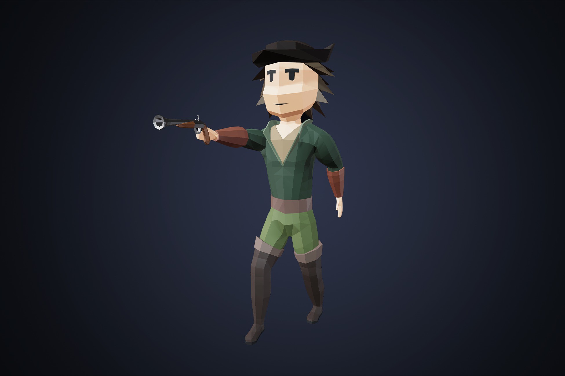 Low Poly Art Fantasy Hunter | Characters | Unity Asset Store