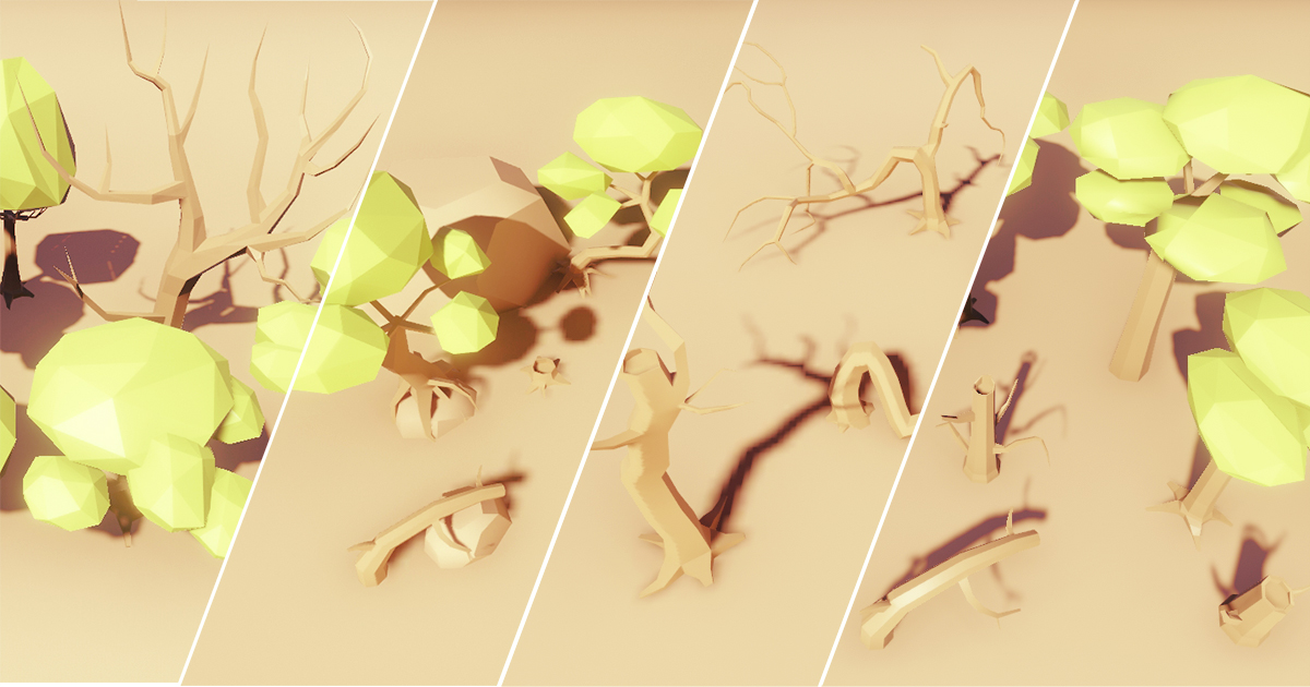 Low Poly Trees Pack - Broad-Leaved | 3D Trees | Unity Asset Store