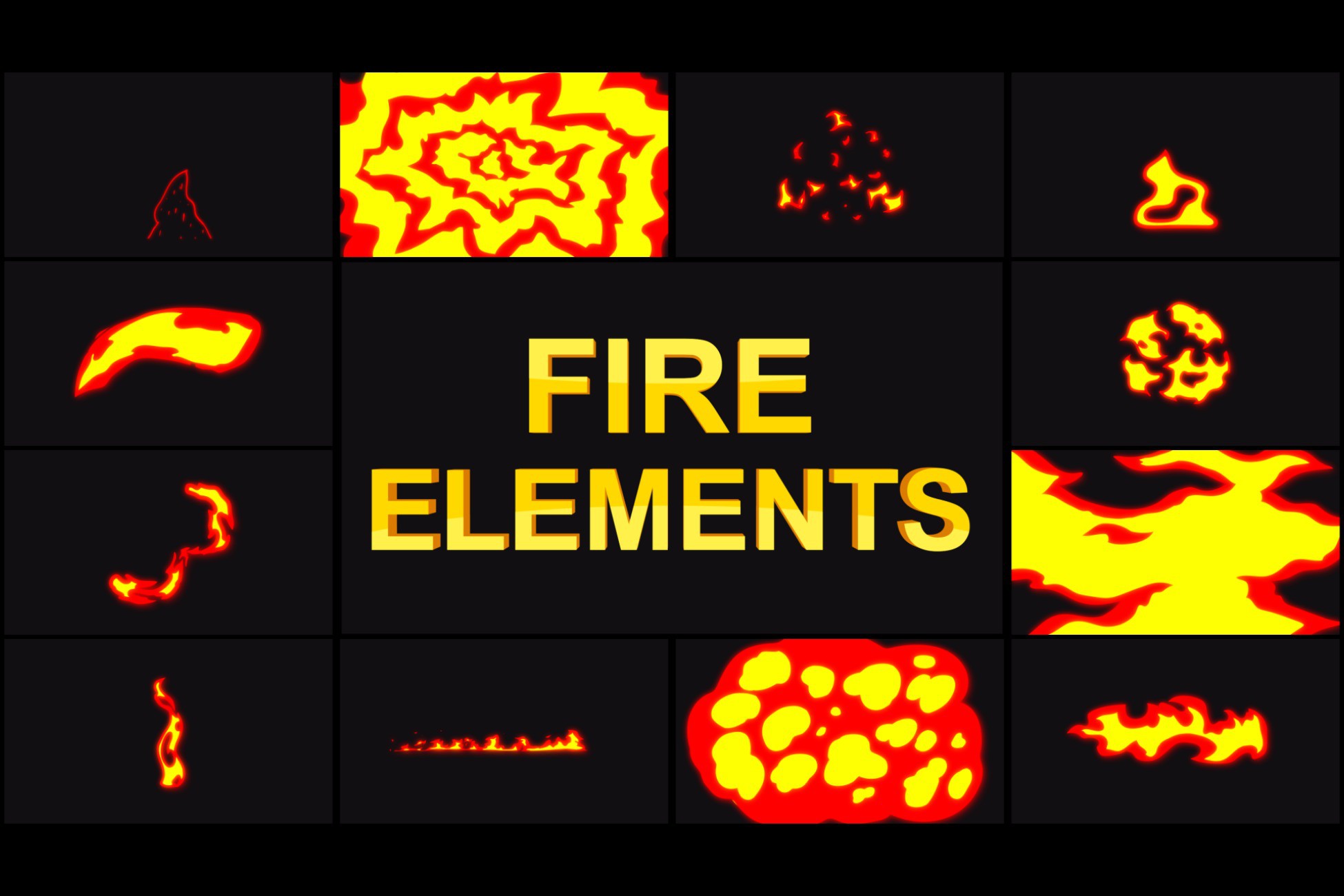 2D Fire Elements | VFX | Unity Asset Store