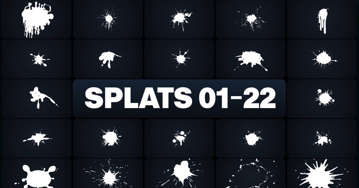 Splats 01-22 | 2D Textures & Materials | Unity Asset Store