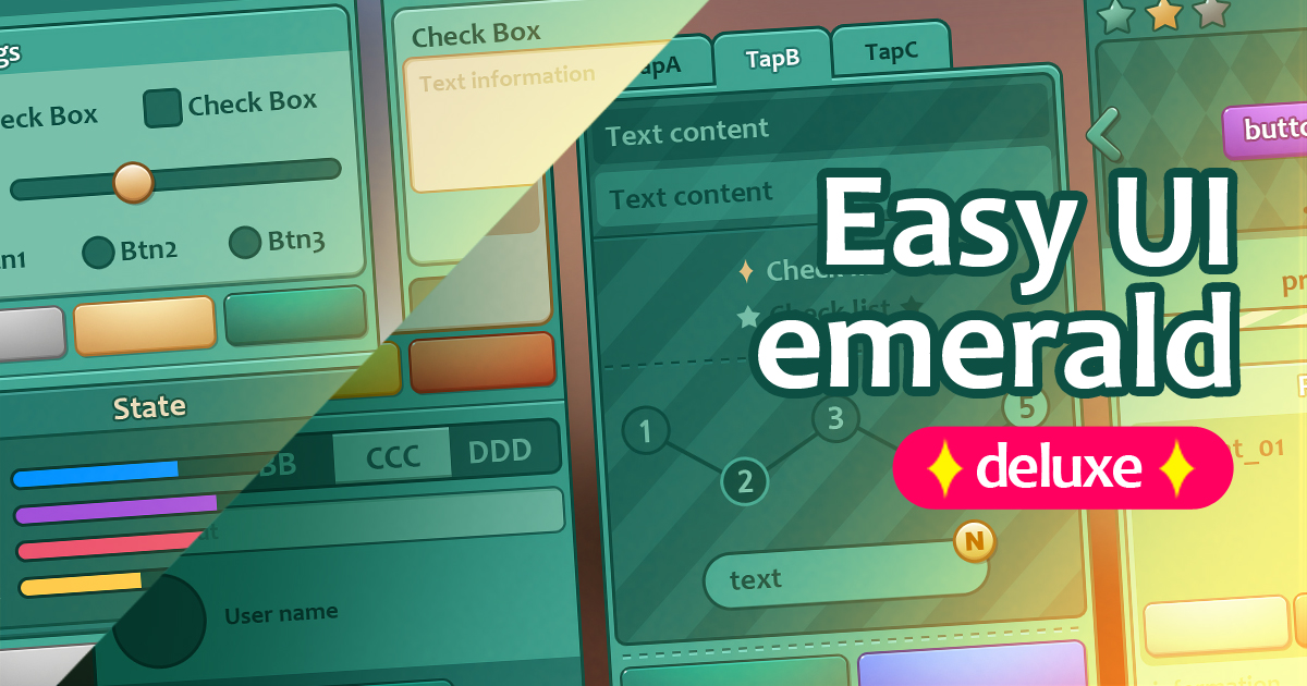 easy UI emerald - deluxe | 2D Icons | Unity Asset Store