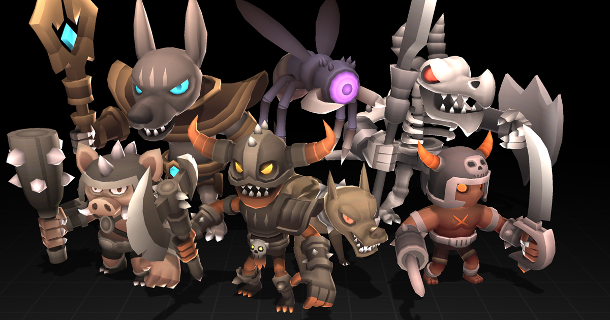 Minions Series - Monsterset 14 | 3D Creatures | Unity Asset Store