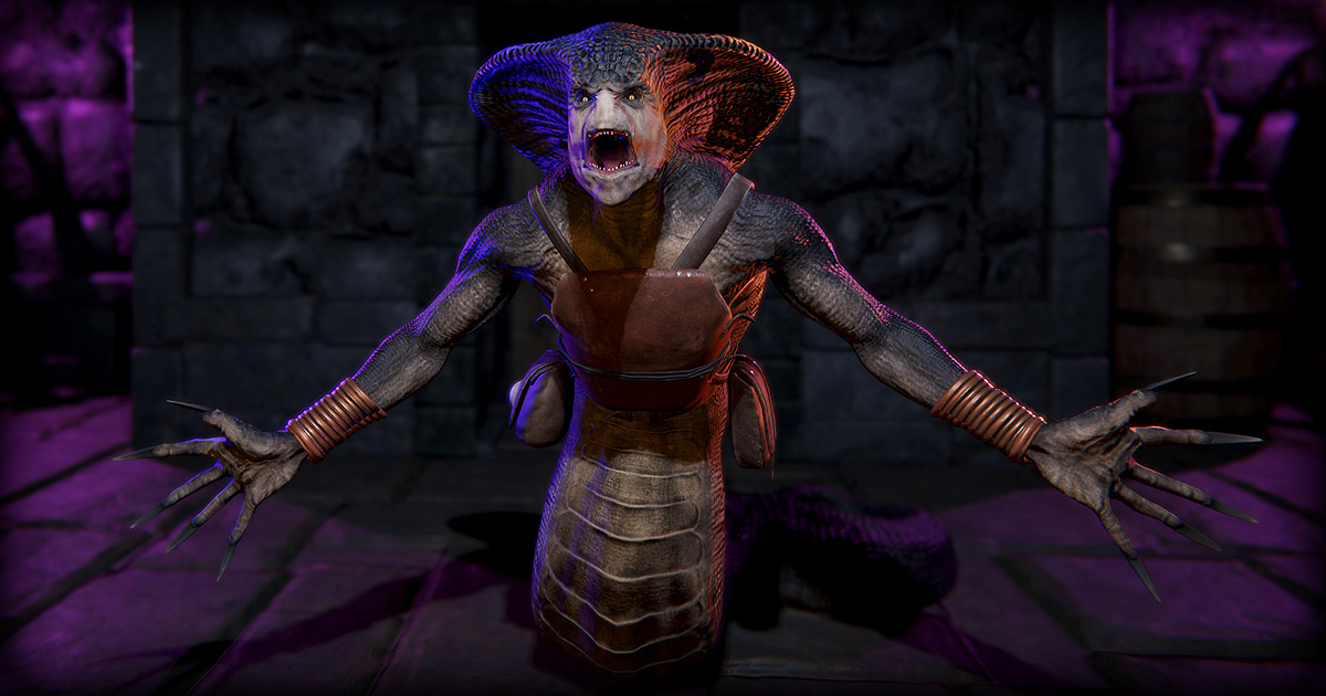 Serpent Warrior - Snake RPG Character Pack - Fantasy RPG | 3D Creatures ...