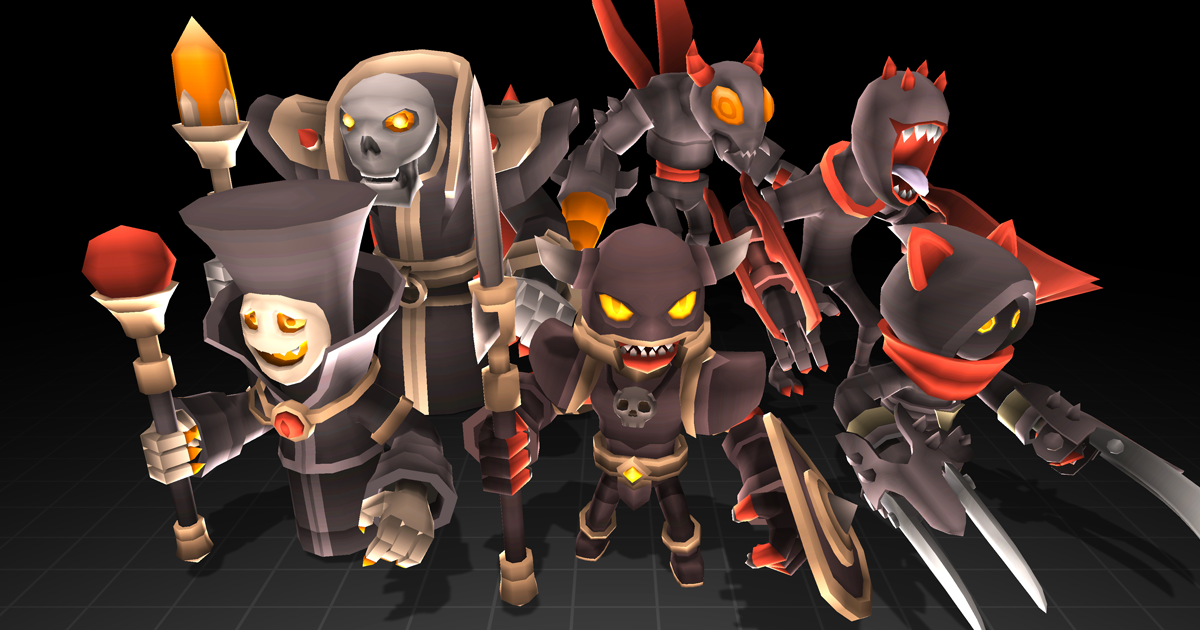 Minions Series - Monsterset 09 | 3D Creatures | Unity Asset Store