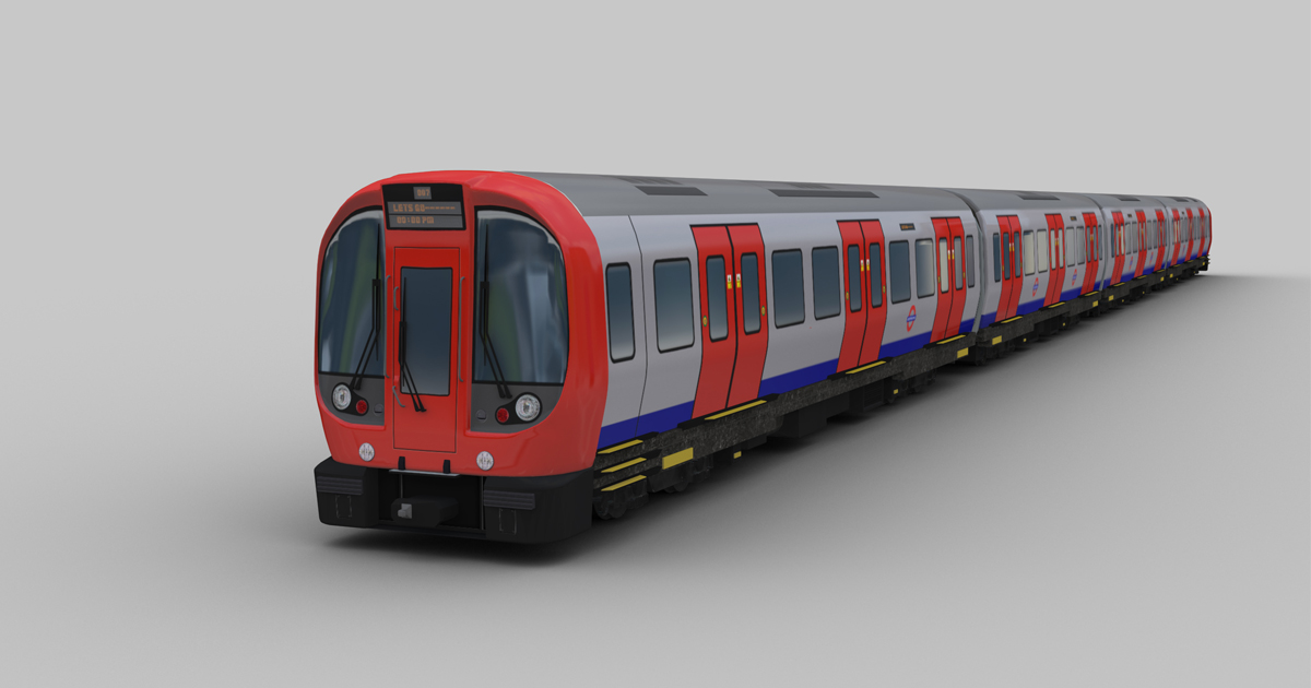 Tube Train Lowpoly | 3D Land | Unity Asset Store