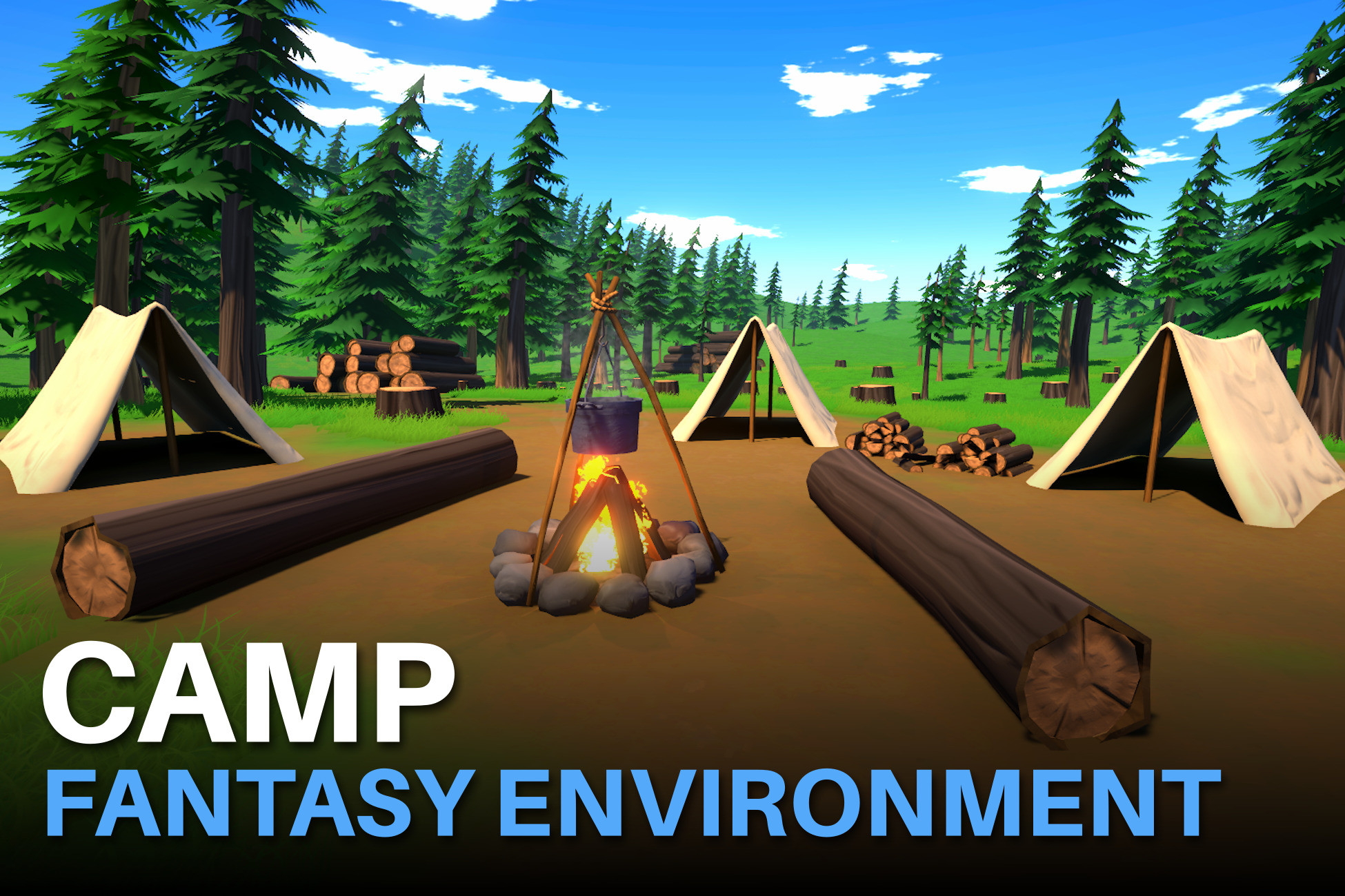 Camp - Stylized Fantasy Environment | 3D 梦幻 | Unity Asset Store