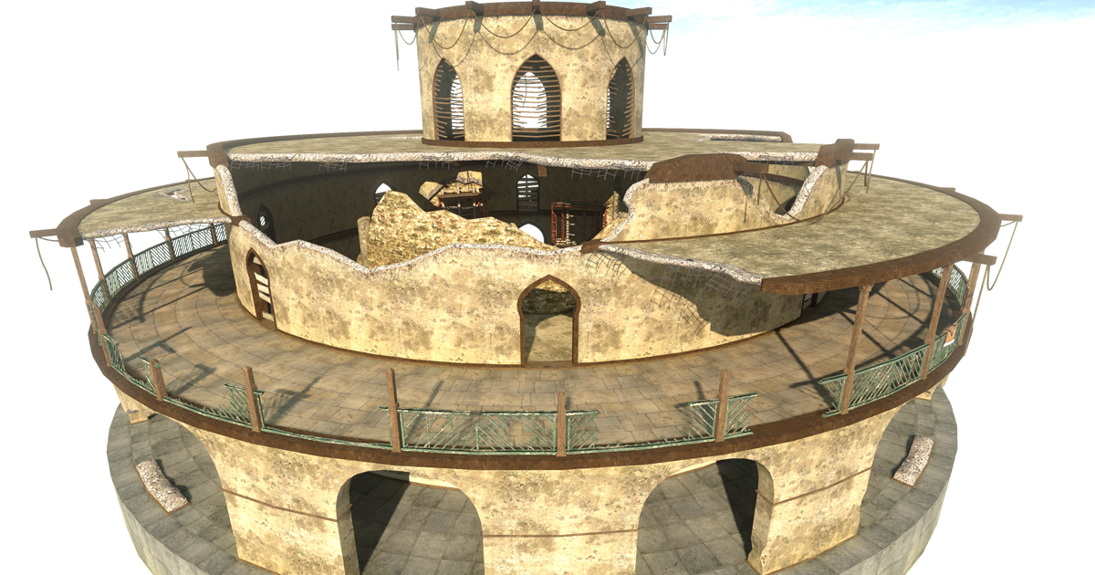 Abandoned Dome Building | 3D Urban | Unity Asset Store