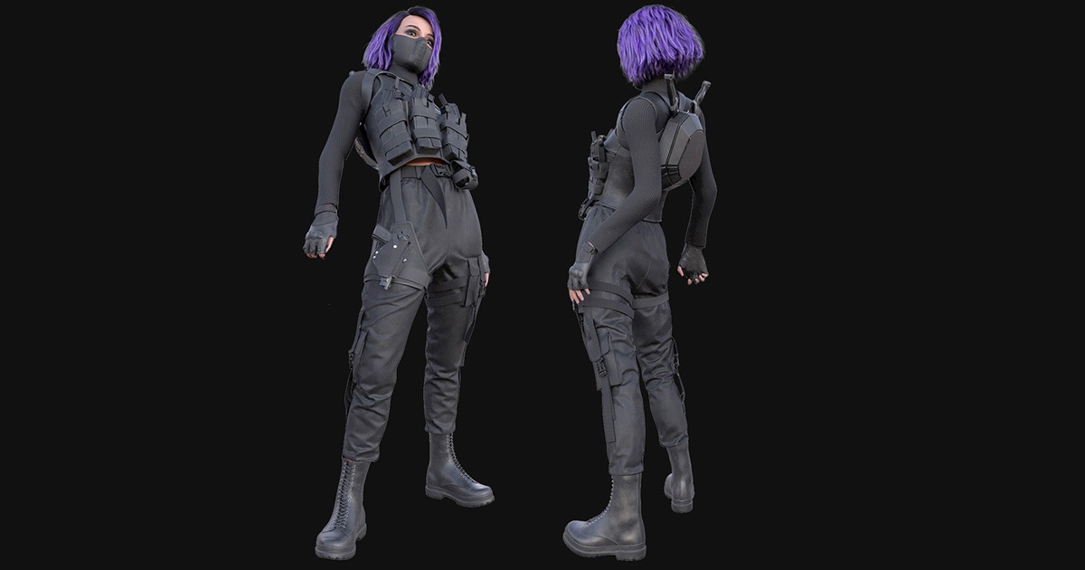 Woman in Military Uniform - Rigged | 3D Characters | Unity Asset Store