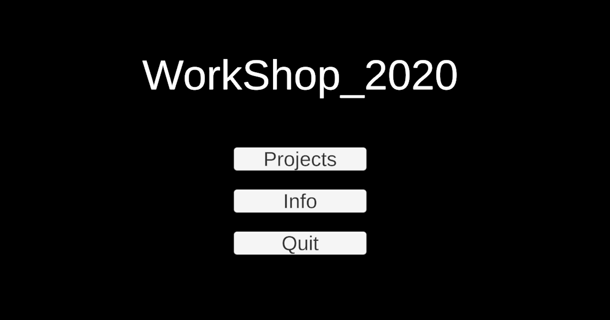 Workshop Menu | GUI Tools | Unity Asset Store