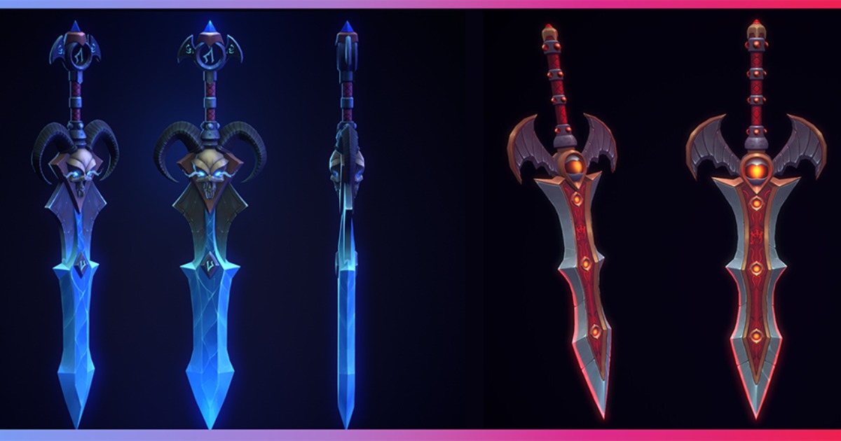 Stylized Hand-Painted Swords | 3D Weapons | Unity Asset Store