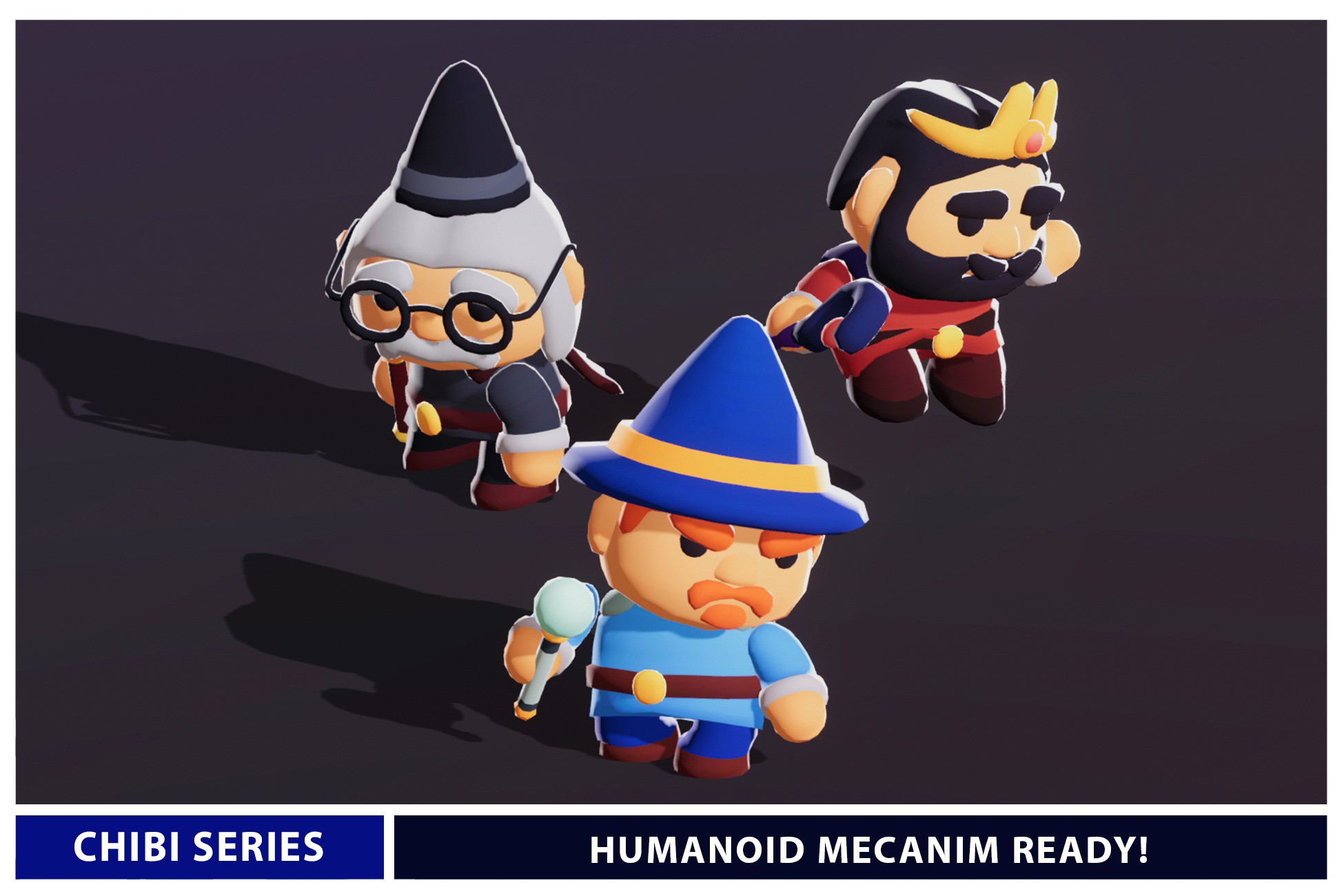 Modular Wizard Humanoid Chibi Series | 캐릭터 | Unity Asset Store