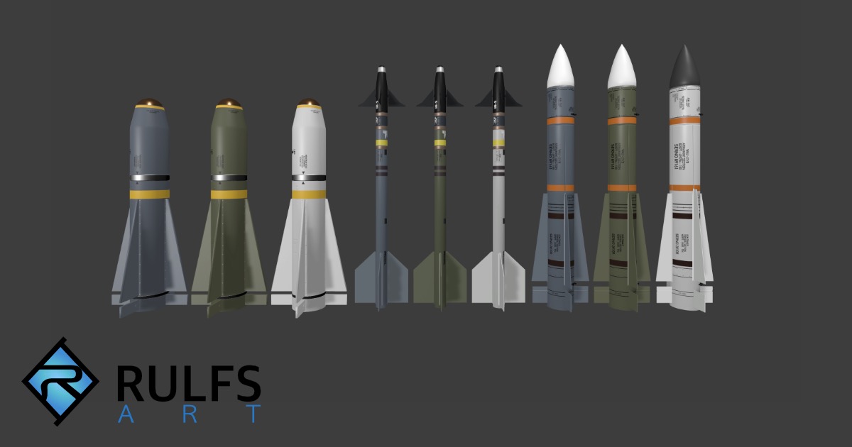 Missiles_Pack_01 | 3D Weapons | Unity Asset Store