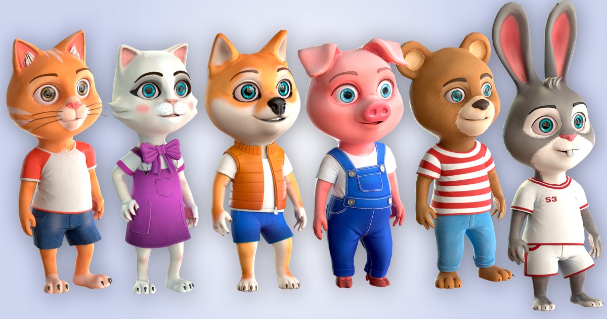 Cartoon Animals Mega Bundle Characters | Characters | Unity Asset Store