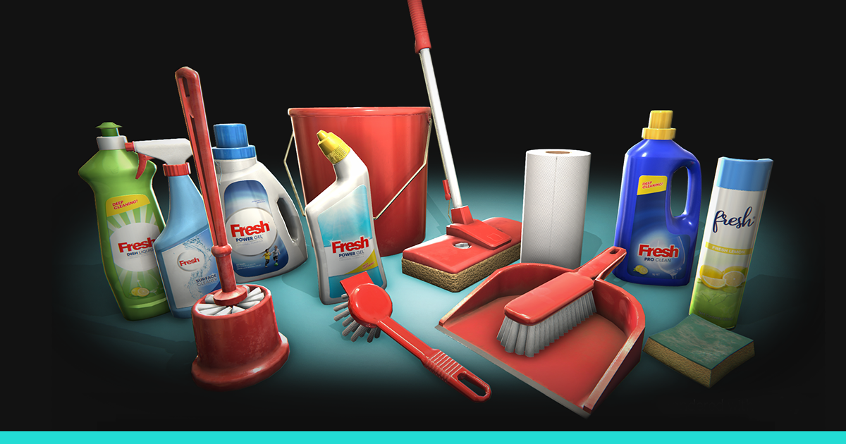 Cleaning Pack | 3D Interior | Unity Asset Store