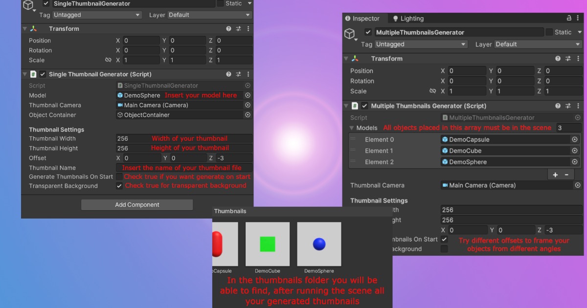 Easy Thumbnails | 유틸리티 도구 | Unity Asset Store