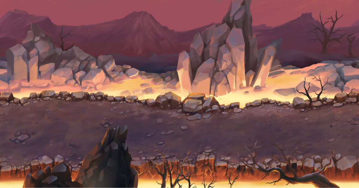 Volcano - Game Background | 2D Environments | Unity Asset Store
