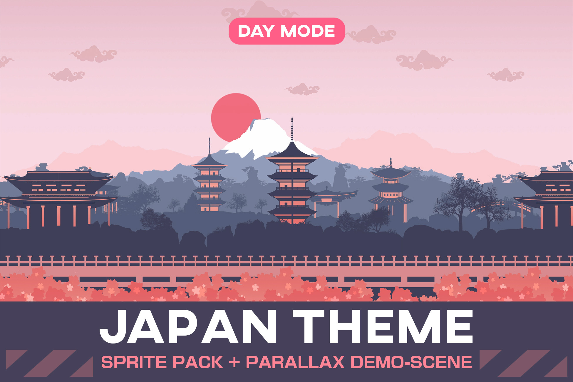 Japan landscape - Day Mode | 2D Environments | Unity Asset Store