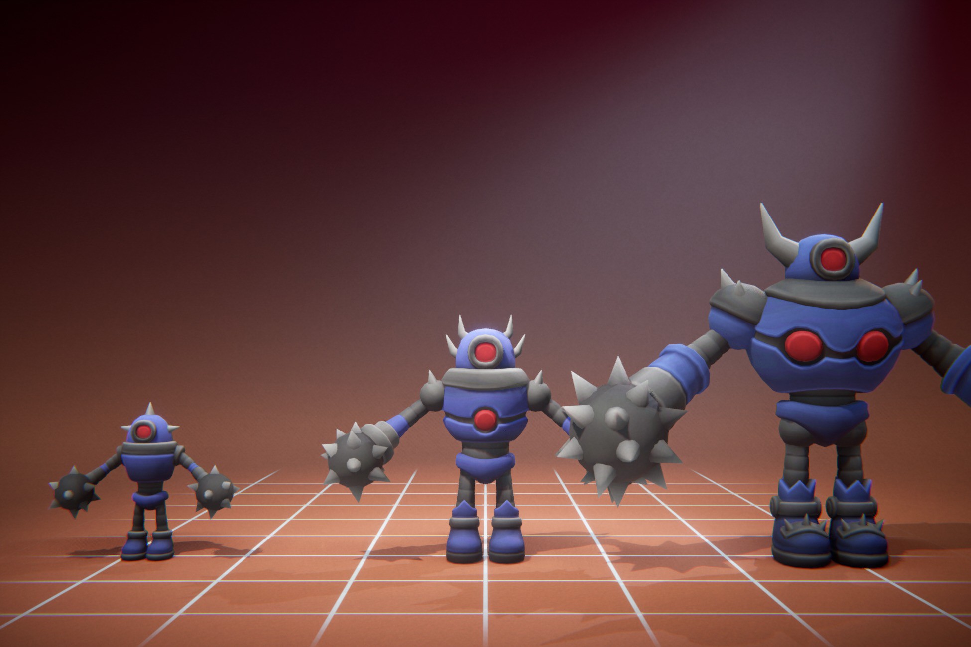 Spiky Robot Family - Character + Animations | 3D Robots | Unity Asset Store