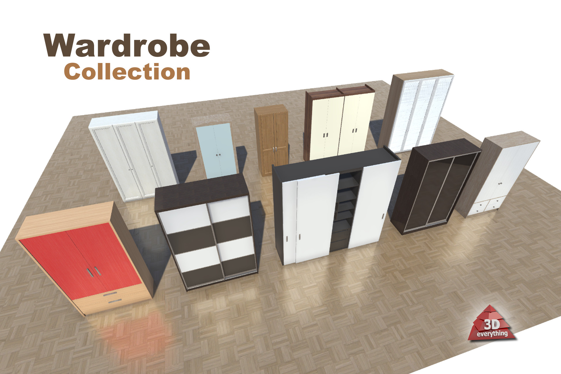 Wardrobe Collection 1 | 3D Furniture | Unity Asset Store