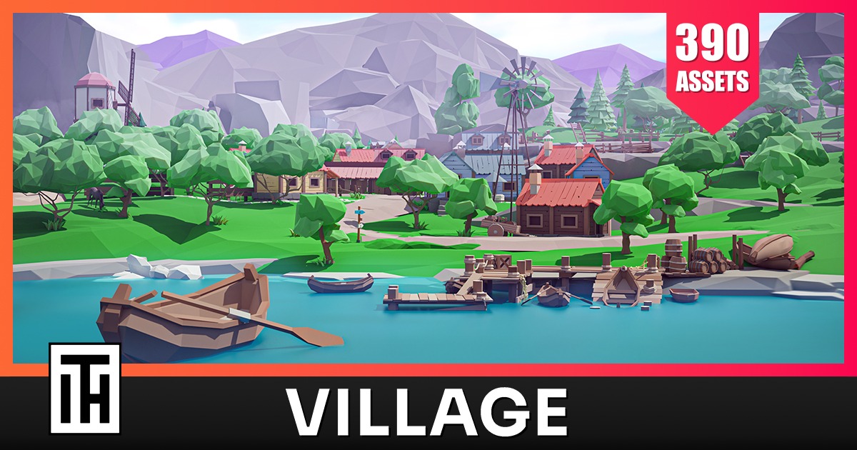 Village - Low Poly Asset Pack by ithappy | 3D 環境 | Unity Asset Store