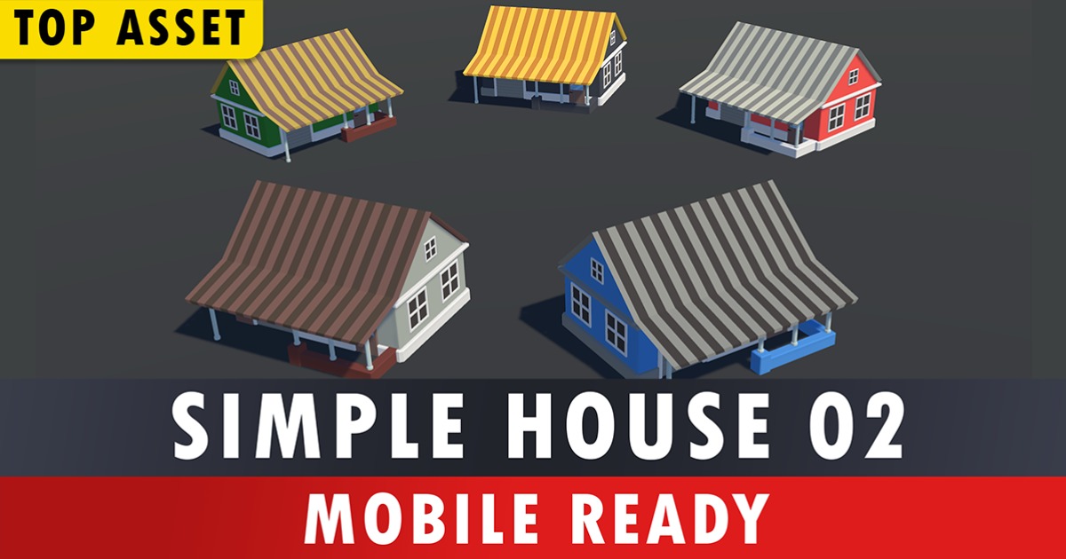 Simple House 03 - Toon House | 3D Environments | Unity Asset Store