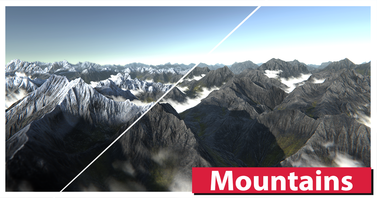 Seasonal Modular Mountains | 3D 풍경 | Unity Asset Store