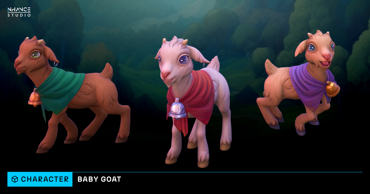 Stylized Baby Goat Animal | 3D Animals | Unity Asset Store
