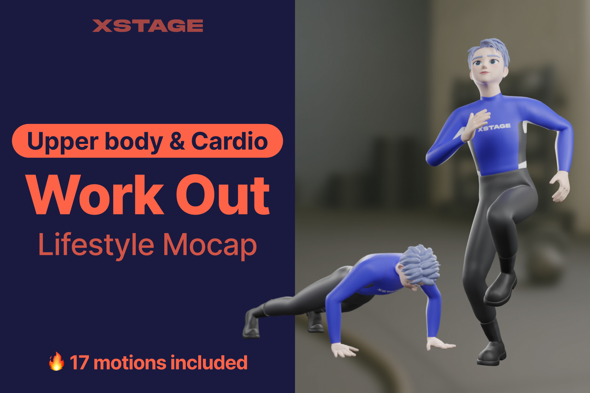 Body Weight Mocap Pack #2 : Upper body & Cardio | 3D Animations | Unity ...