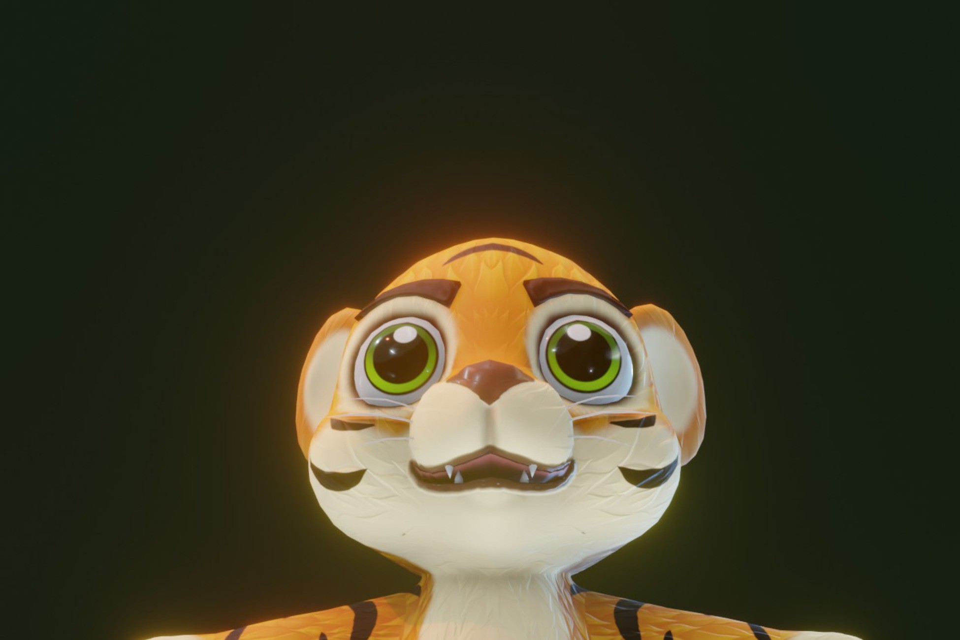 Cartoon Tiger Rigged 3D Model | Characters | Unity Asset Store