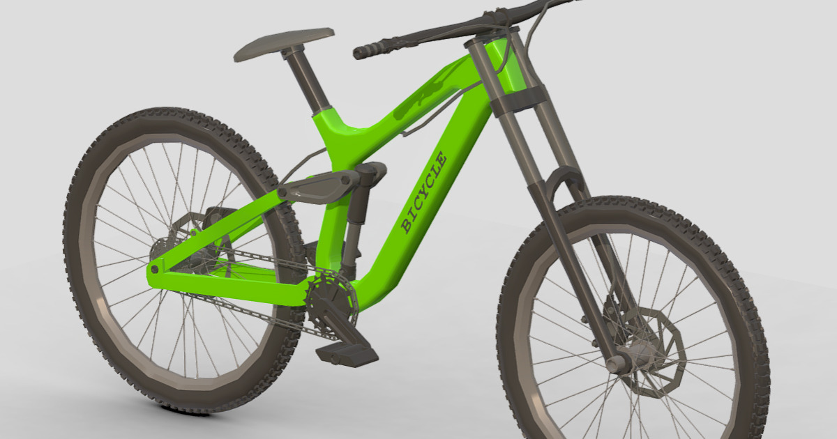 Low-Poly Bicycle # 5 | 3D Land | Unity Asset Store