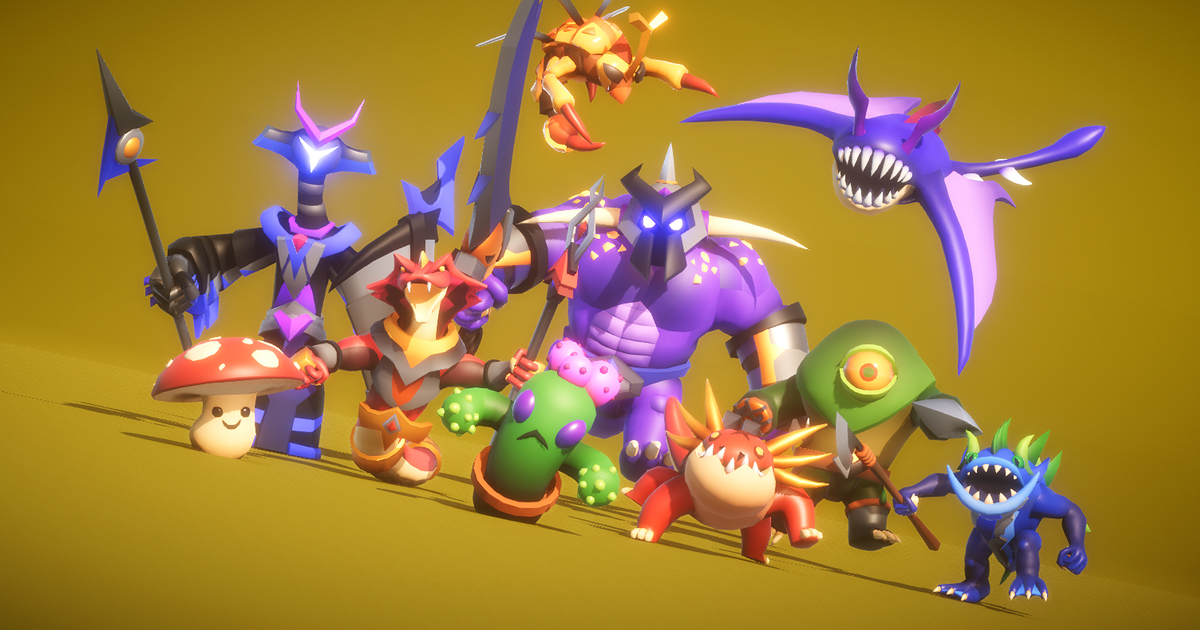 RPG Monster Wave 3 PBR | 3D Creatures | Unity Asset Store